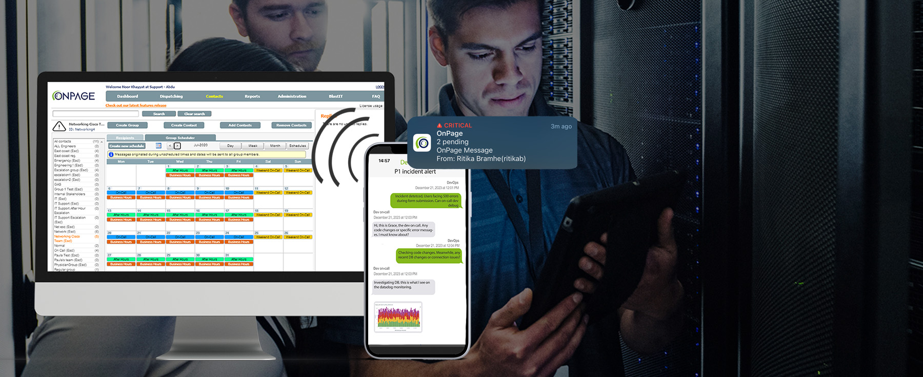 OnPage | Incident Alert Management | Clinical Communication System
