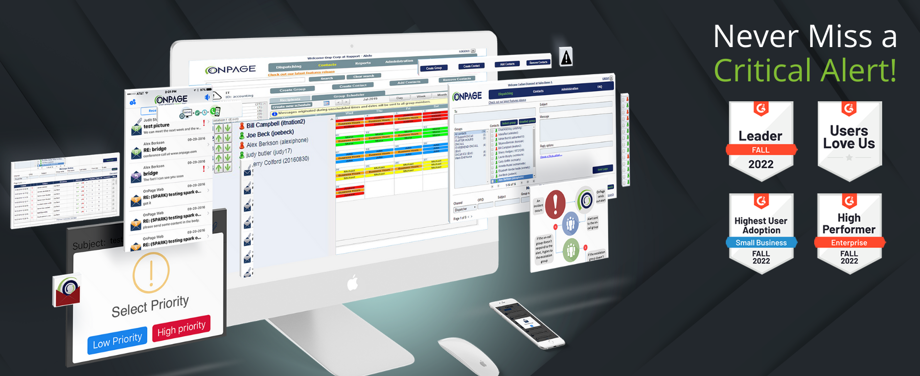 OnPage | Incident Alert Management | Clinical Communication System
